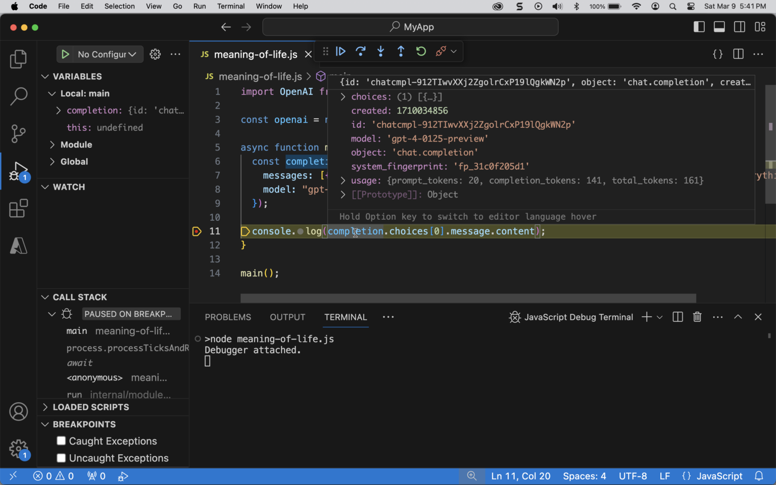Create Your First Openai And Nodejs App In 15 Minutes Openai Blog Stephen Walther On Openai